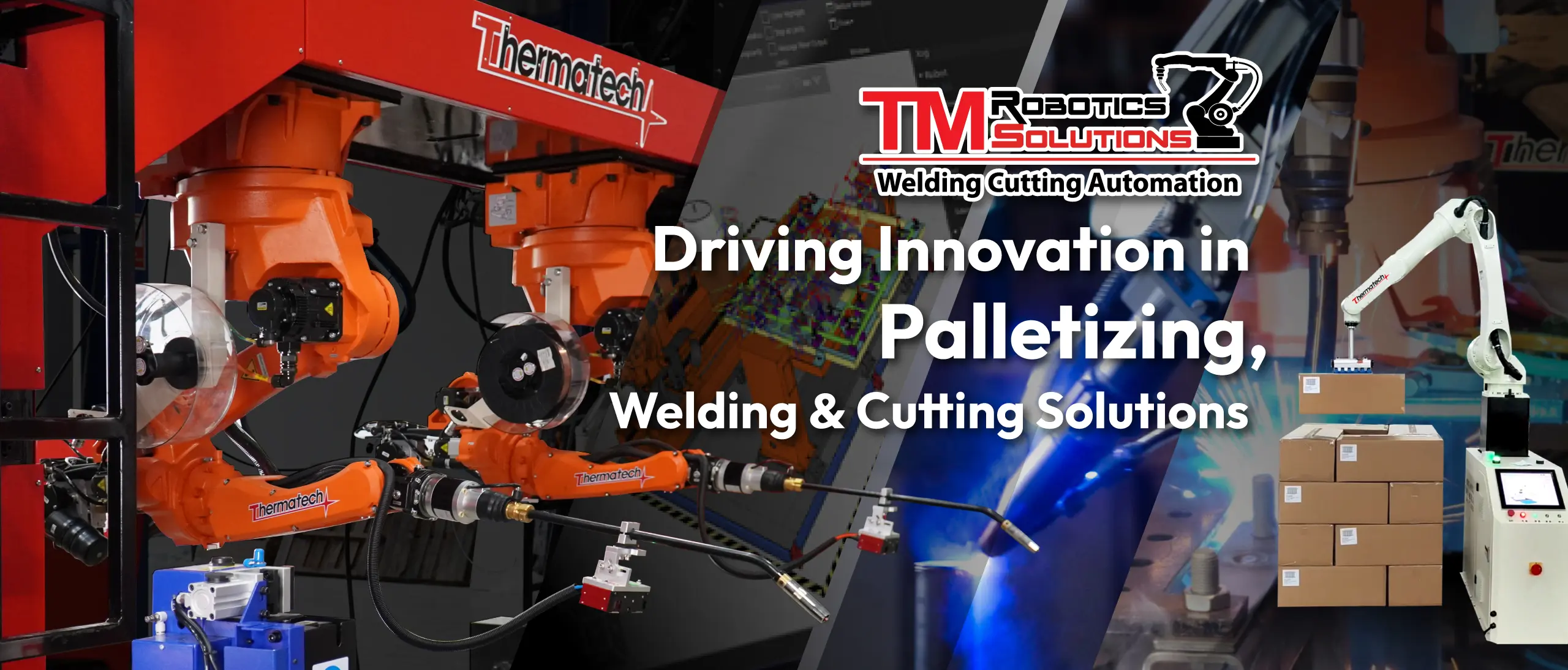 TM Robotics Solutions บริการออกแบบและจัดจำหน่ายหุ่นยนต์แขนกล