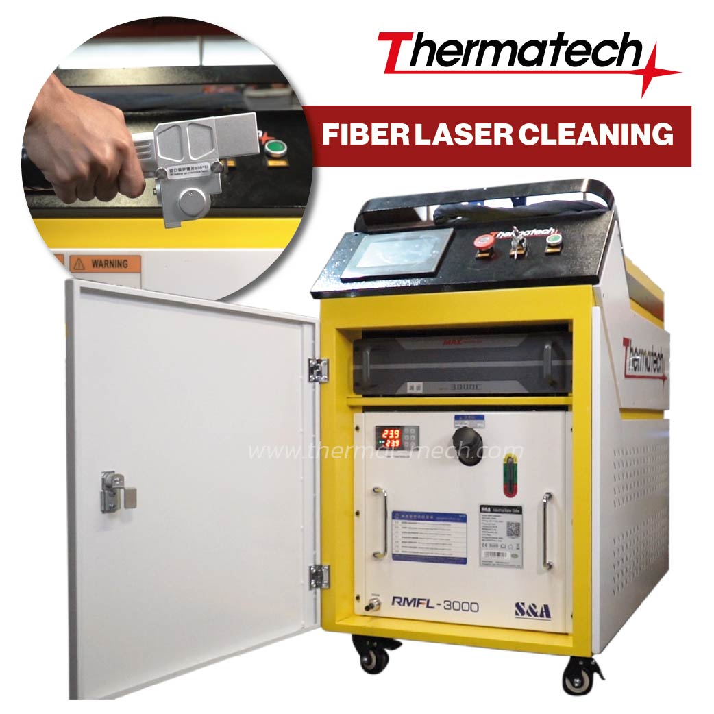 เครื่องกำจัดสนิม ด้วยไฟเบอร์เลเซอร์ Thermatech Model TM-LC ขนาด3000 ...